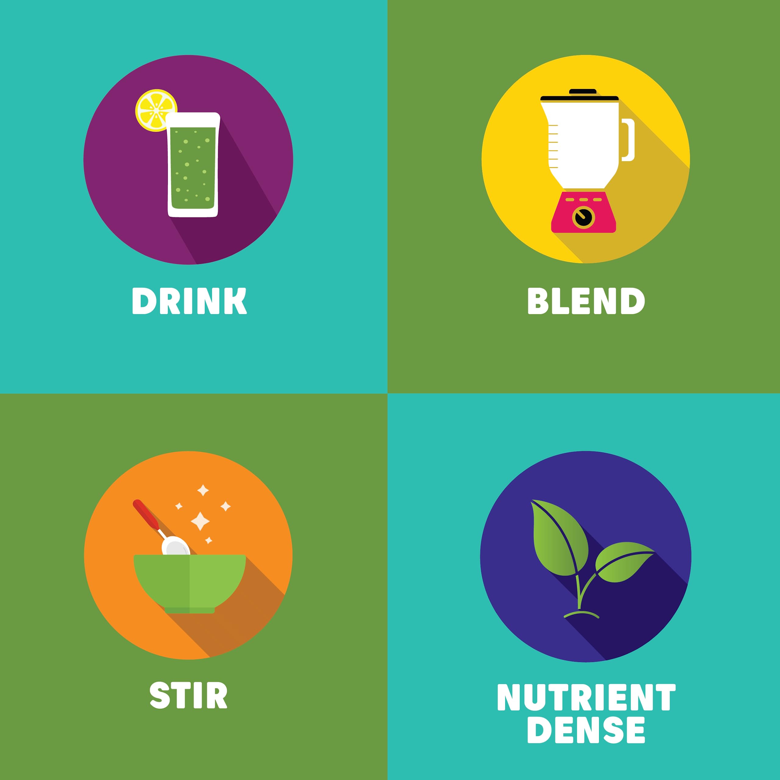 natural energy boost with wheatgrass