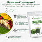 natural energy boost with wheatgrass
