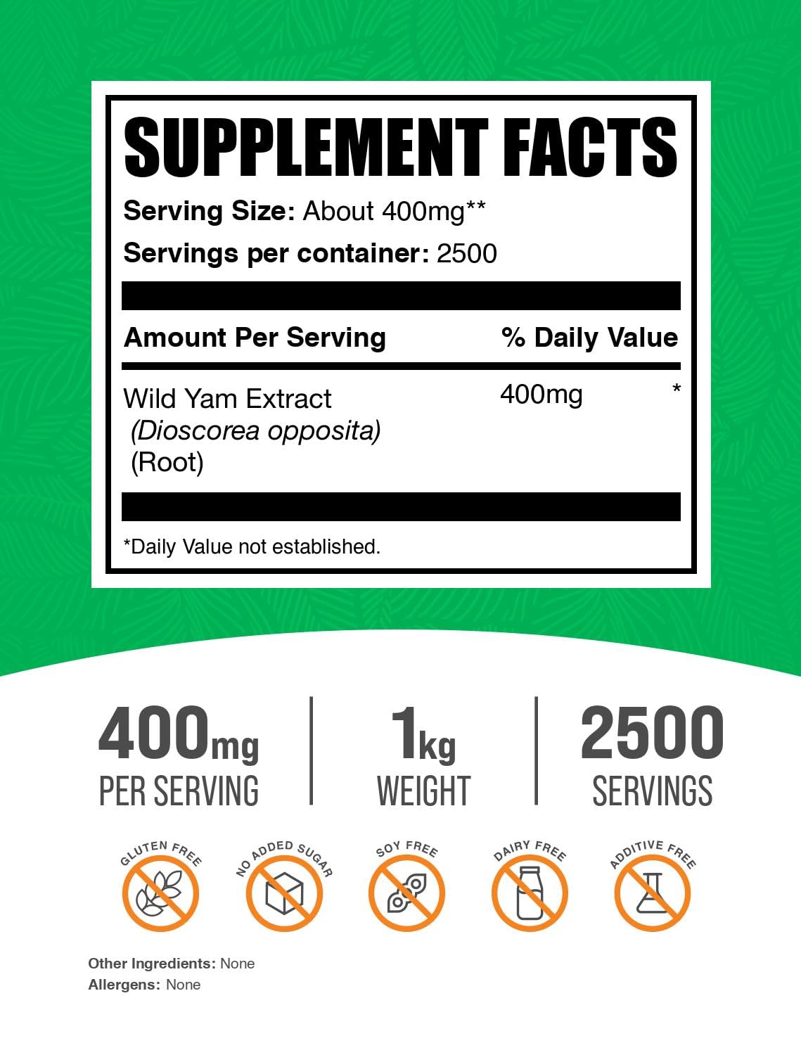 Natural energy boost with wild yam