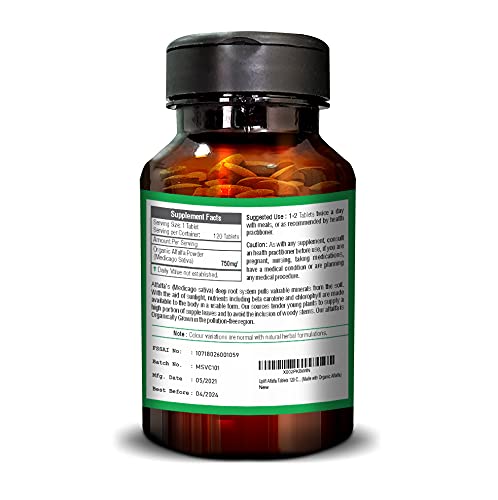 natural energy booster alfalfa tablets