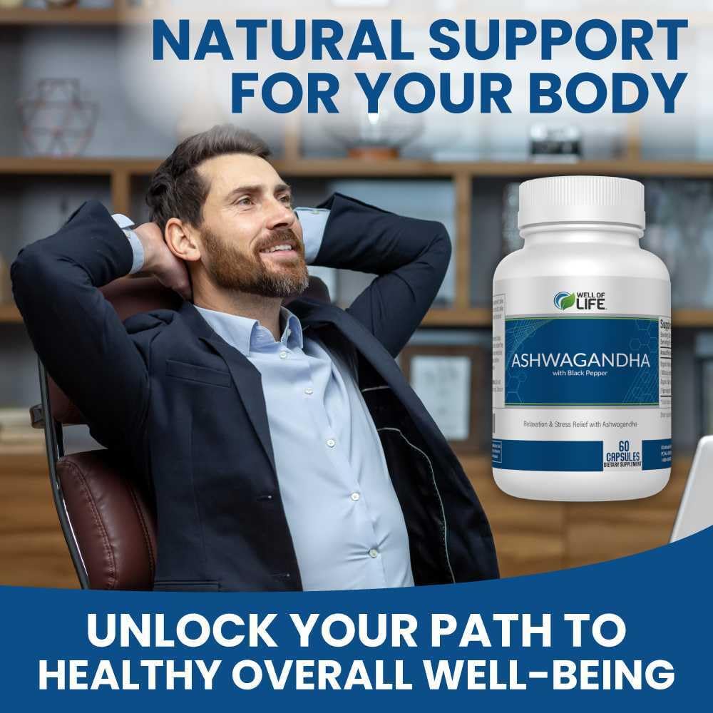 Natural energy booster Ashwagandha 650 mg