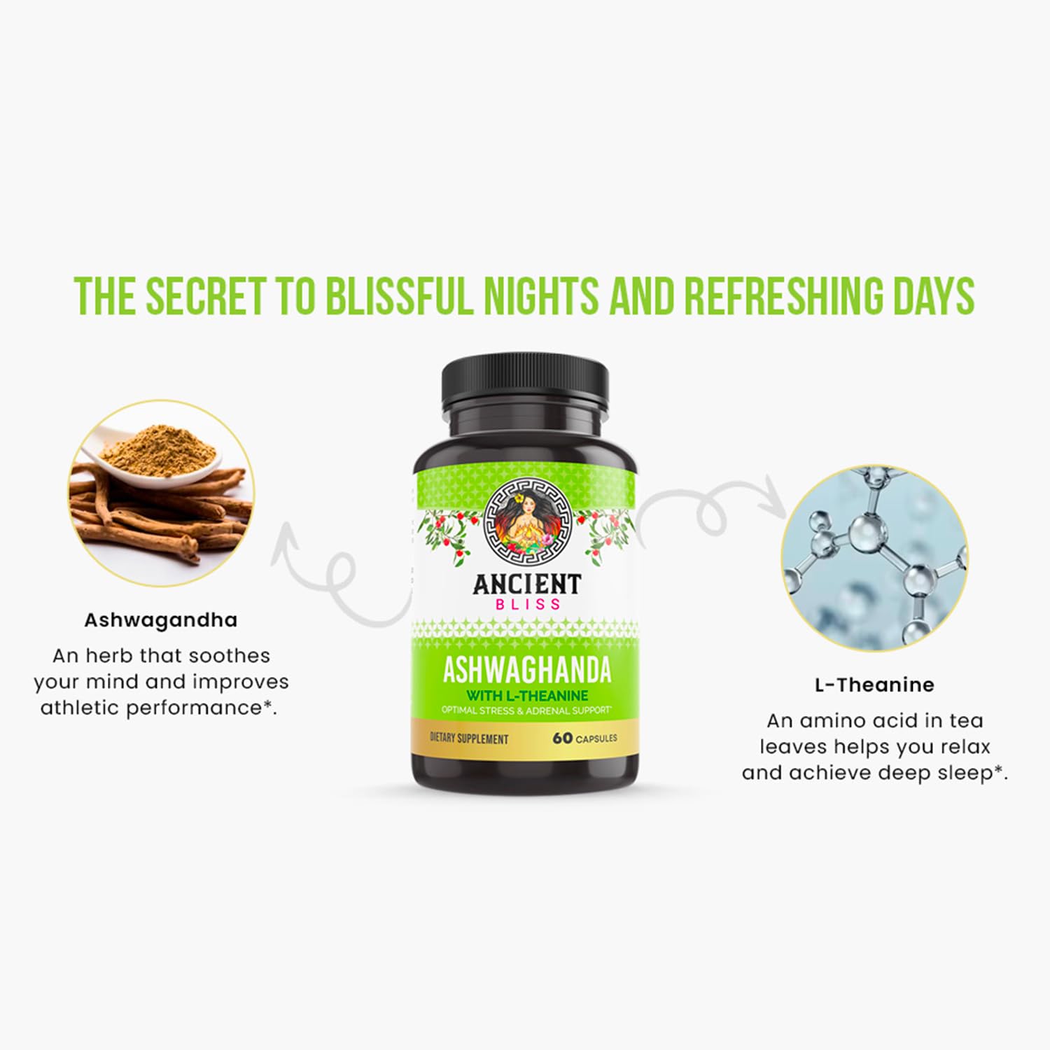 Natural energy booster ashwagandha capsules