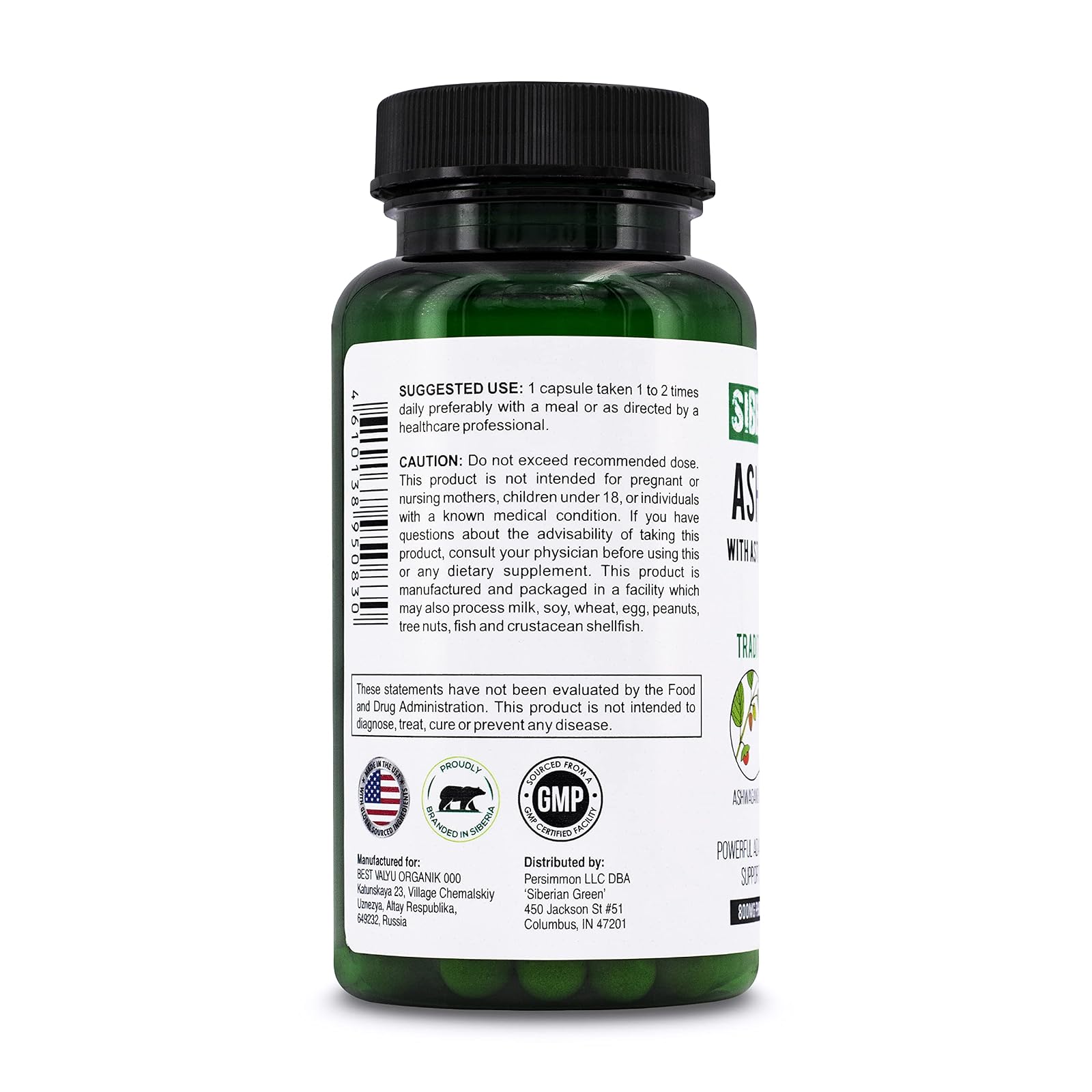 Natural energy booster Ashwagandha complex