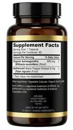 Natural energy booster Ashwagandha supplement