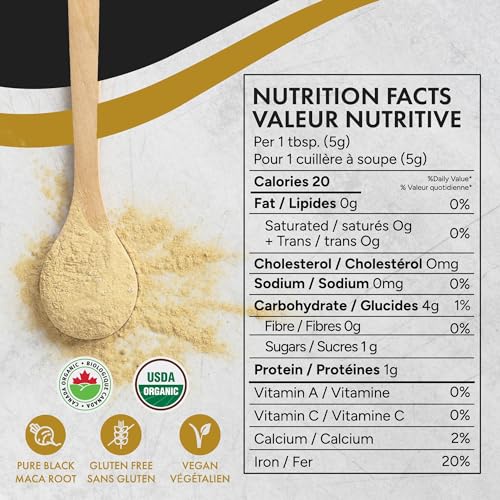 Natural energy booster black maca