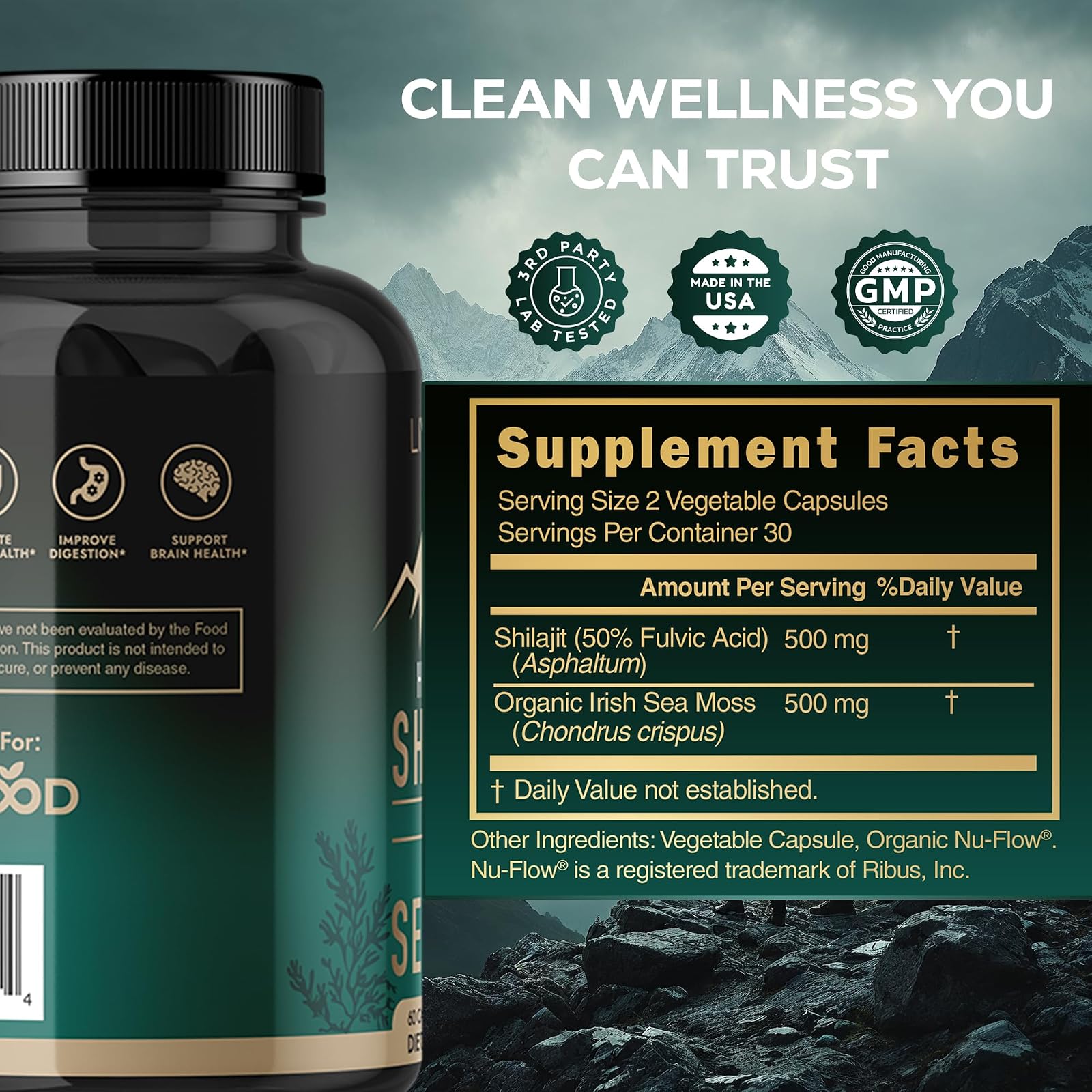 Natural energy booster capsules