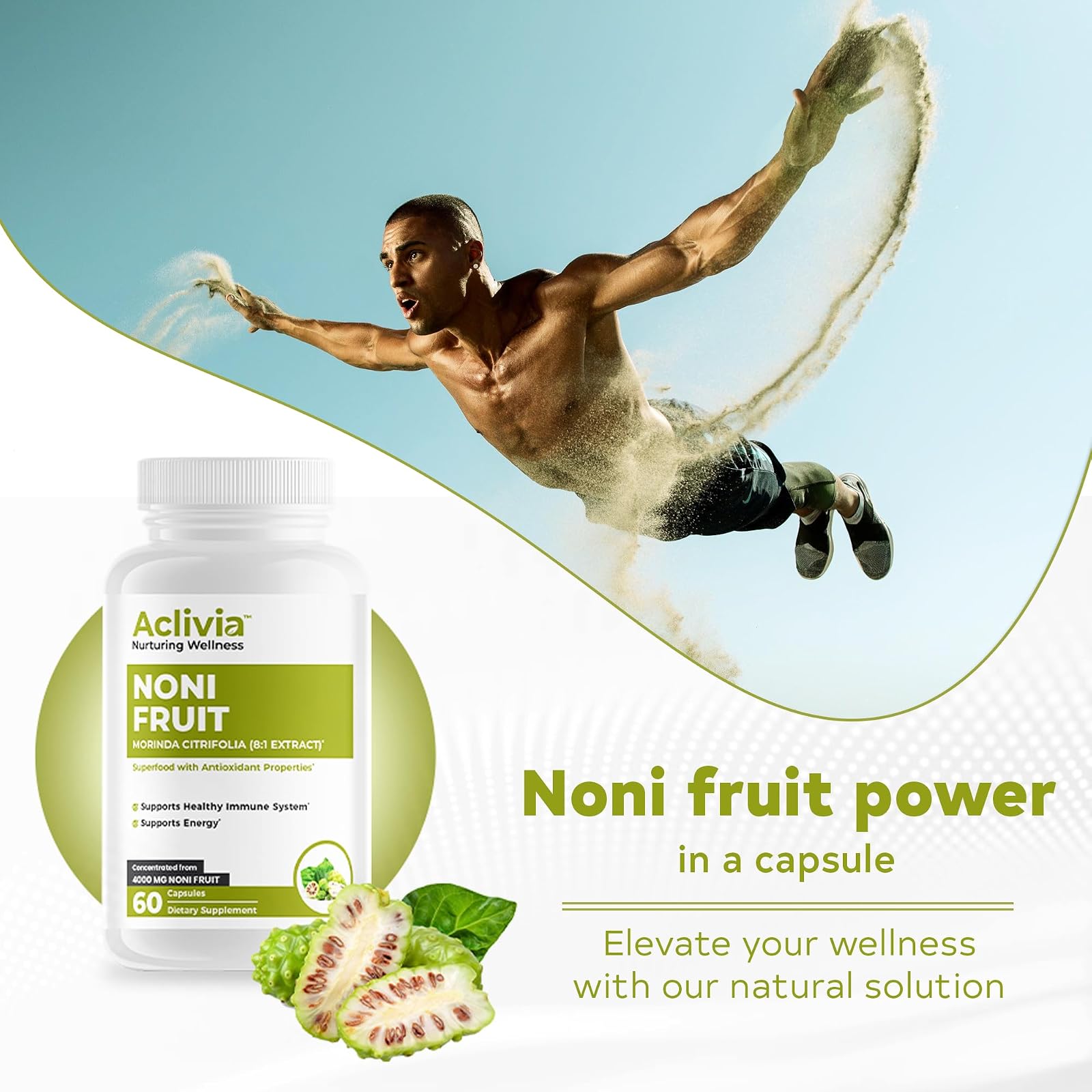 Natural energy booster capsules