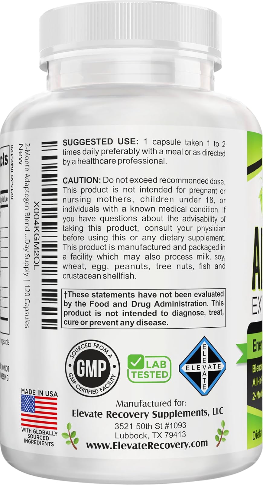 Natural energy booster capsules