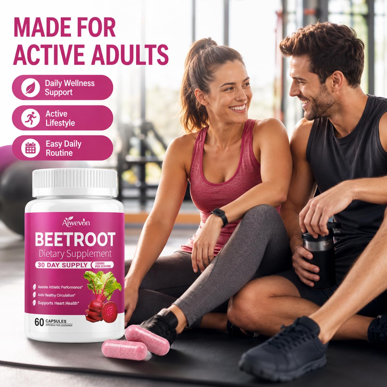 Natural energy booster capsules