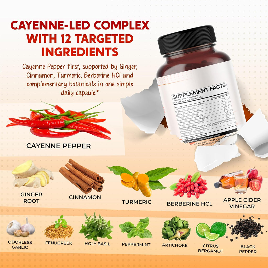 Natural energy booster cayenne blend