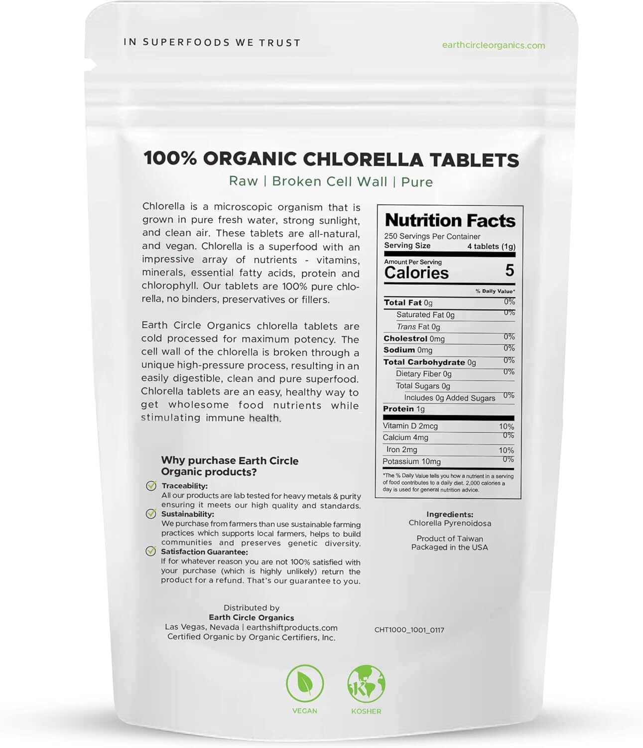 Natural energy booster chlorella