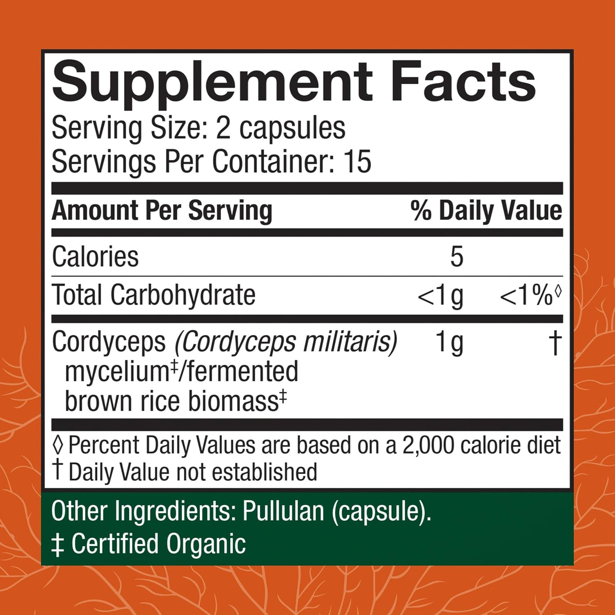 natural energy booster cordyceps capsules