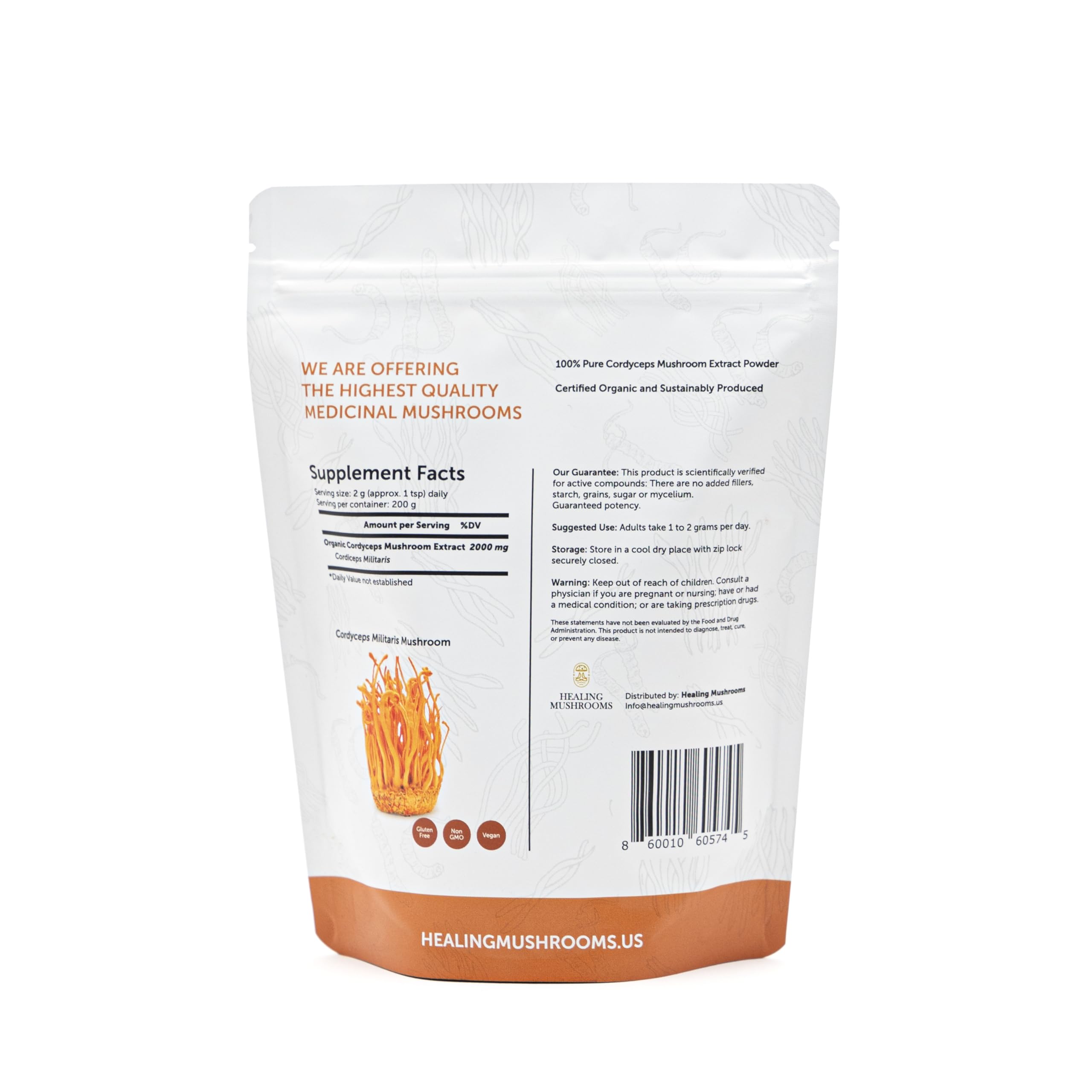 natural energy booster CORDYCEPS mushrooms
