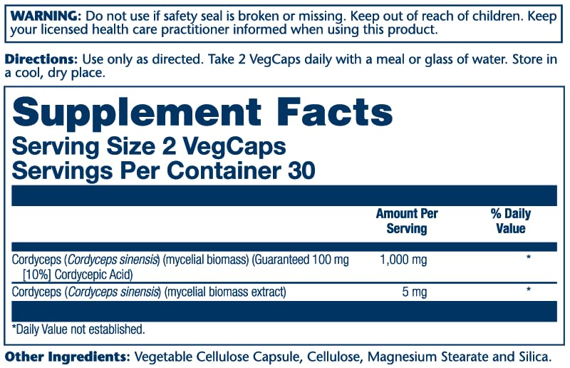 natural energy booster Cordyceps