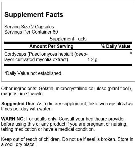 natural energy booster cordyceps