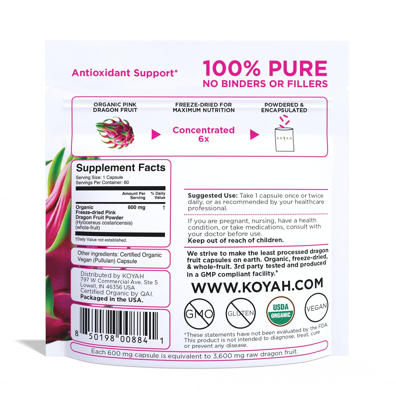 natural energy booster dragon fruit