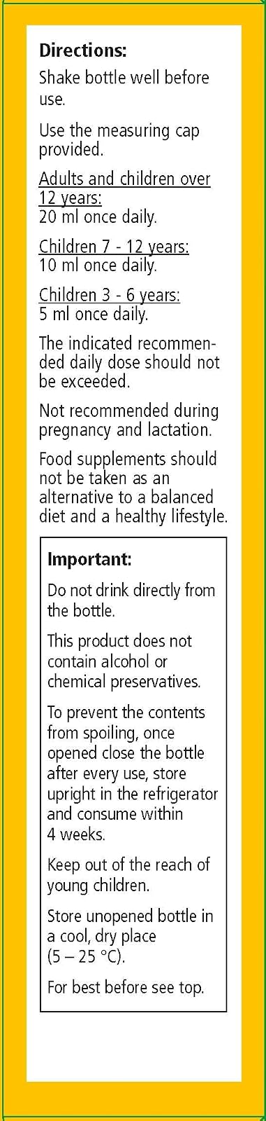 Natural energy booster Floradix B complex