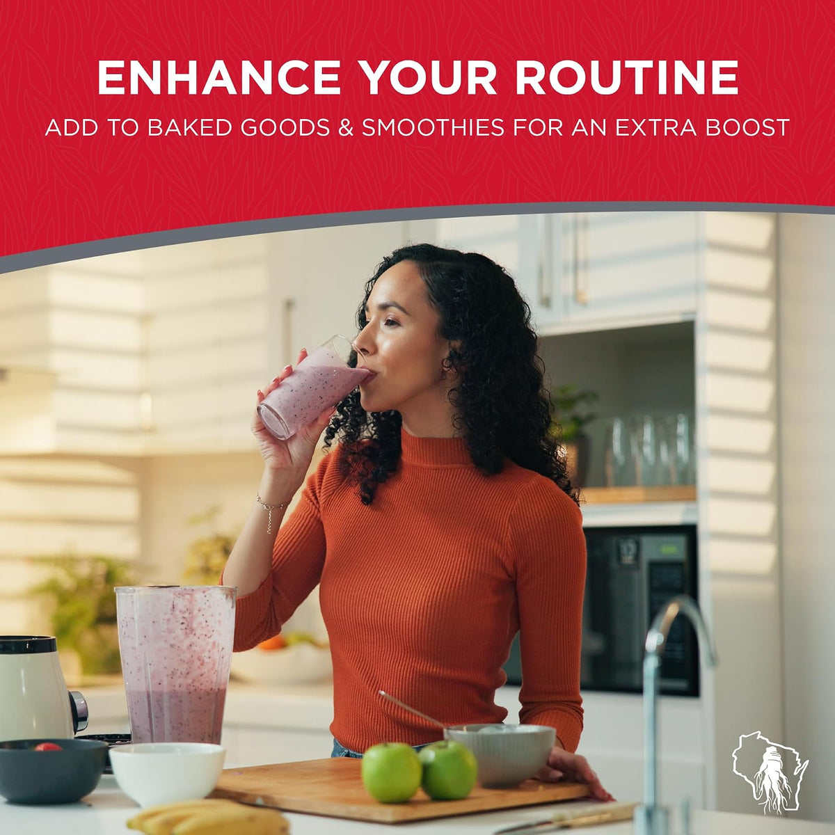 Natural energy booster ginseng powder