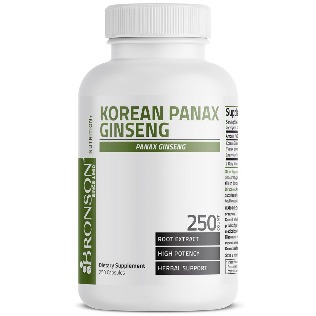Natural energy booster ginseng supplement