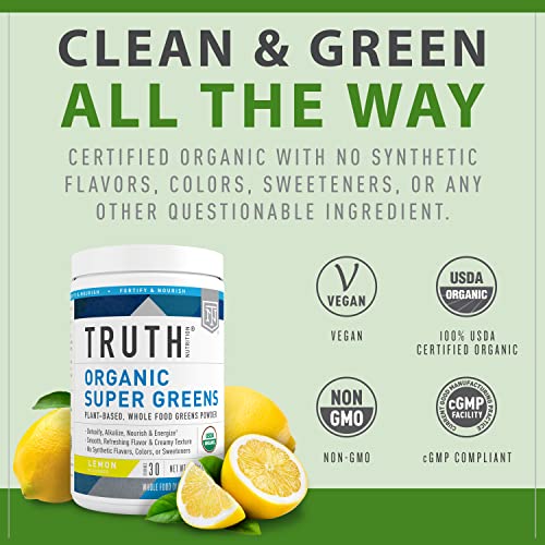 natural energy booster green powder supplement