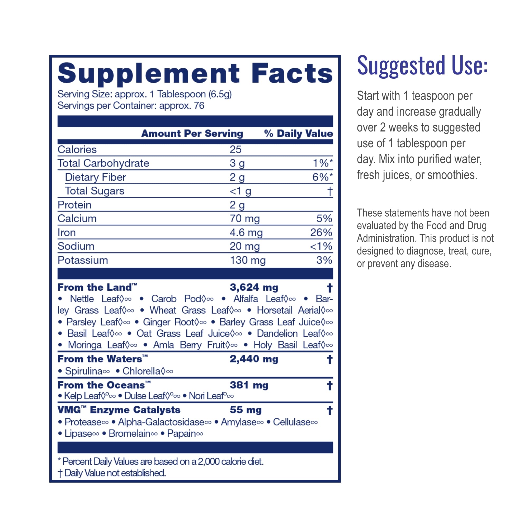 natural energy booster green powder