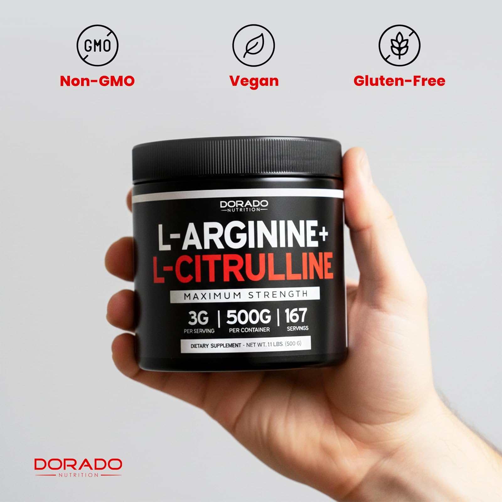 natural energy booster l-arginine powder
