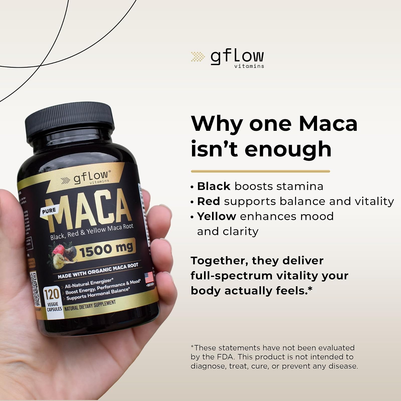 natural energy booster Maca capsules