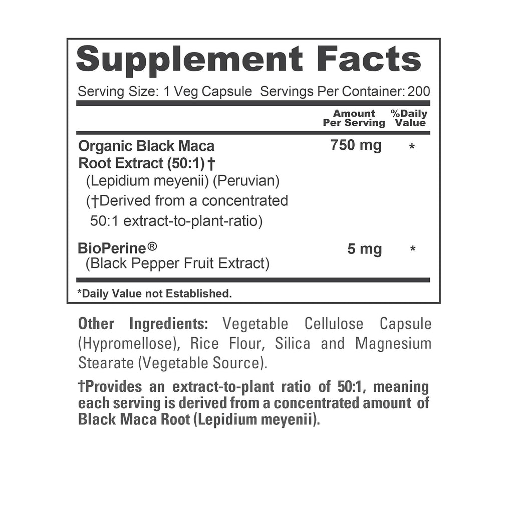 Natural energy booster Maca root