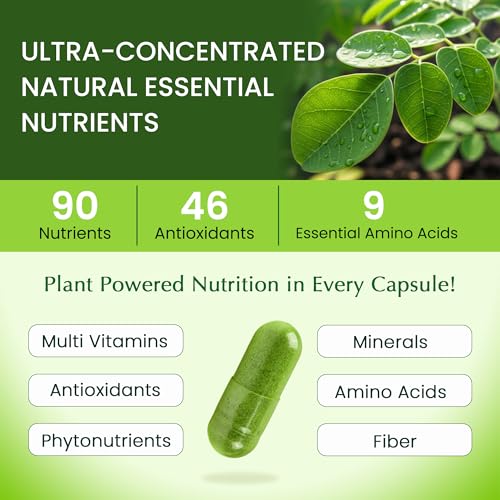 natural energy booster moringa capsules