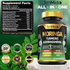 Natural energy booster moringa supplement