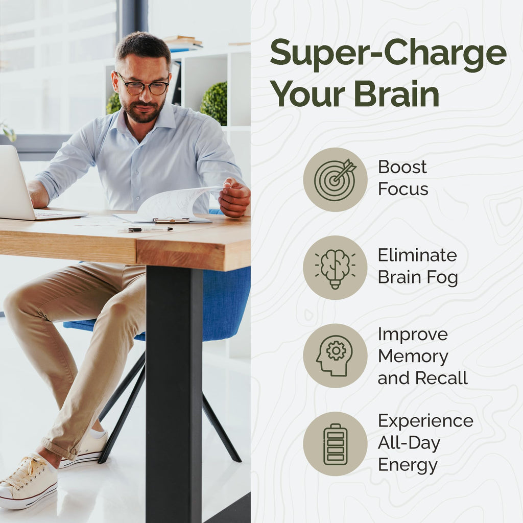 Natural energy booster mushroom capsules