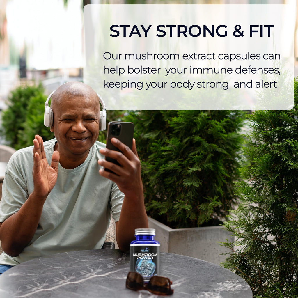 Natural energy booster mushrooms