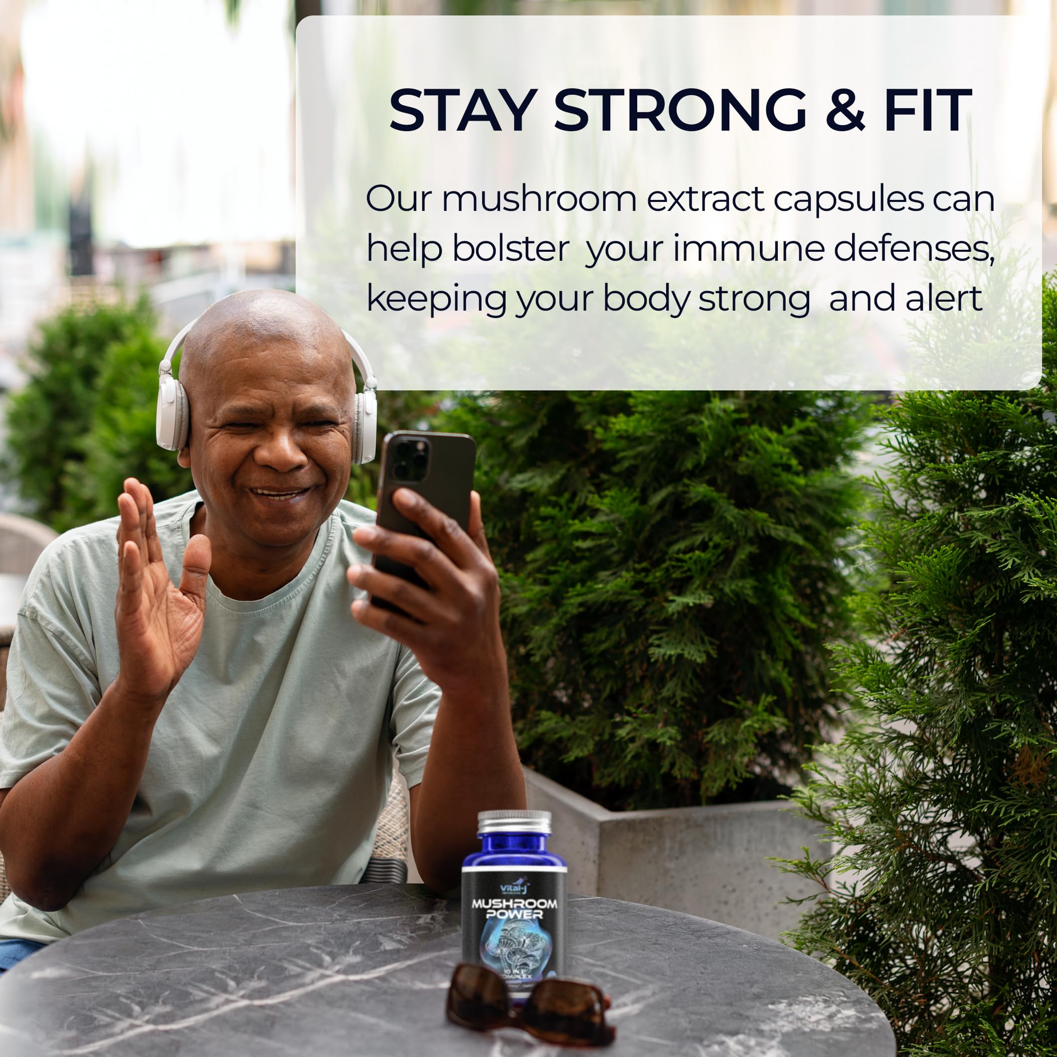 Natural energy booster mushrooms