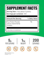 Natural energy booster Pine Pollen Powder