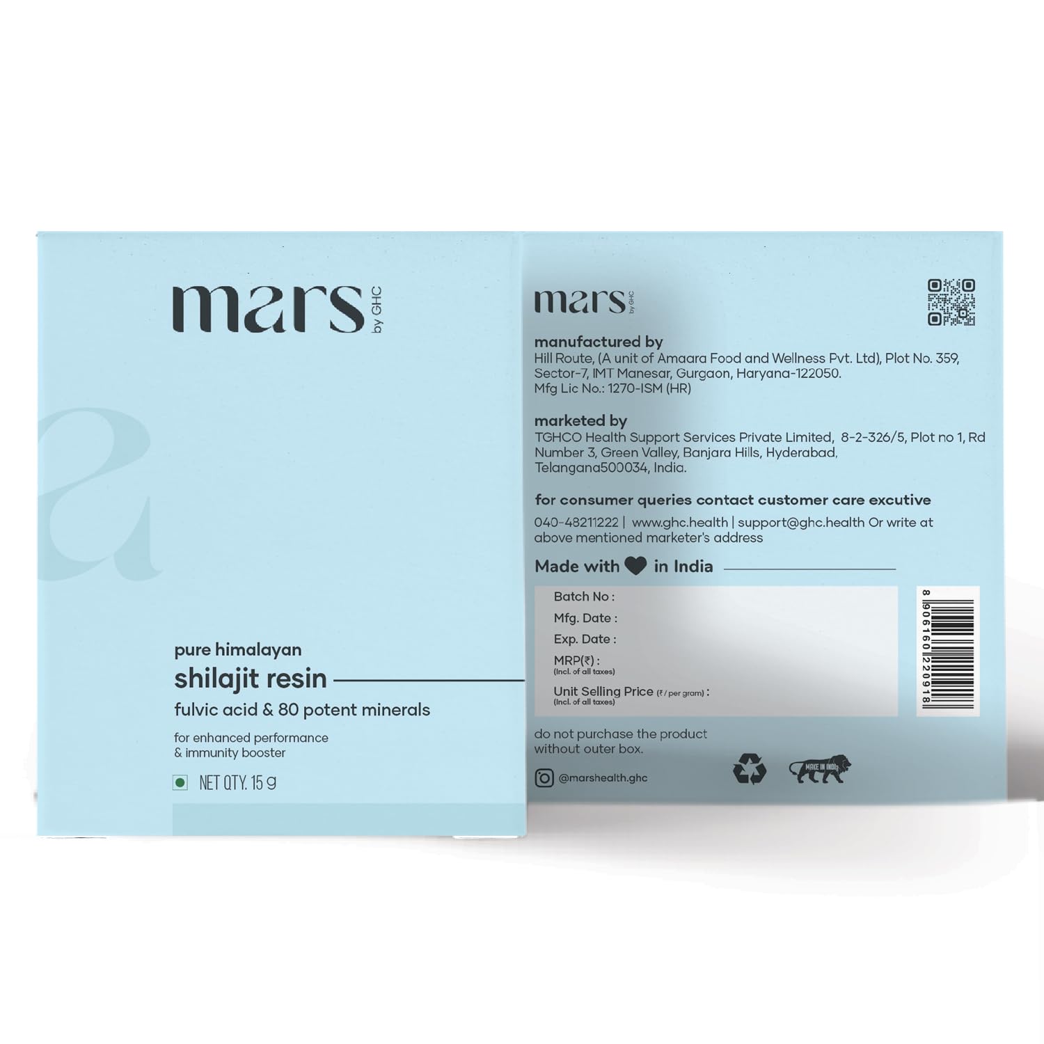 Natural energy booster resin