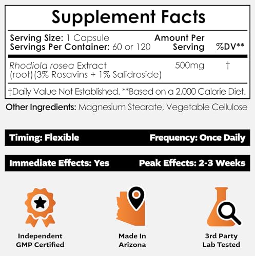 natural energy booster Rhodiola Rosea