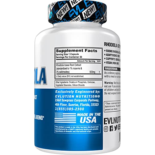 Natural energy booster Rhodiola supplement
