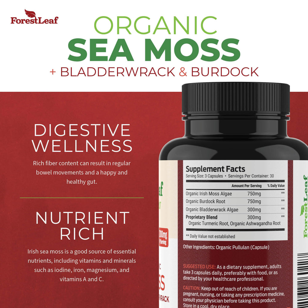 Natural energy booster sea moss
