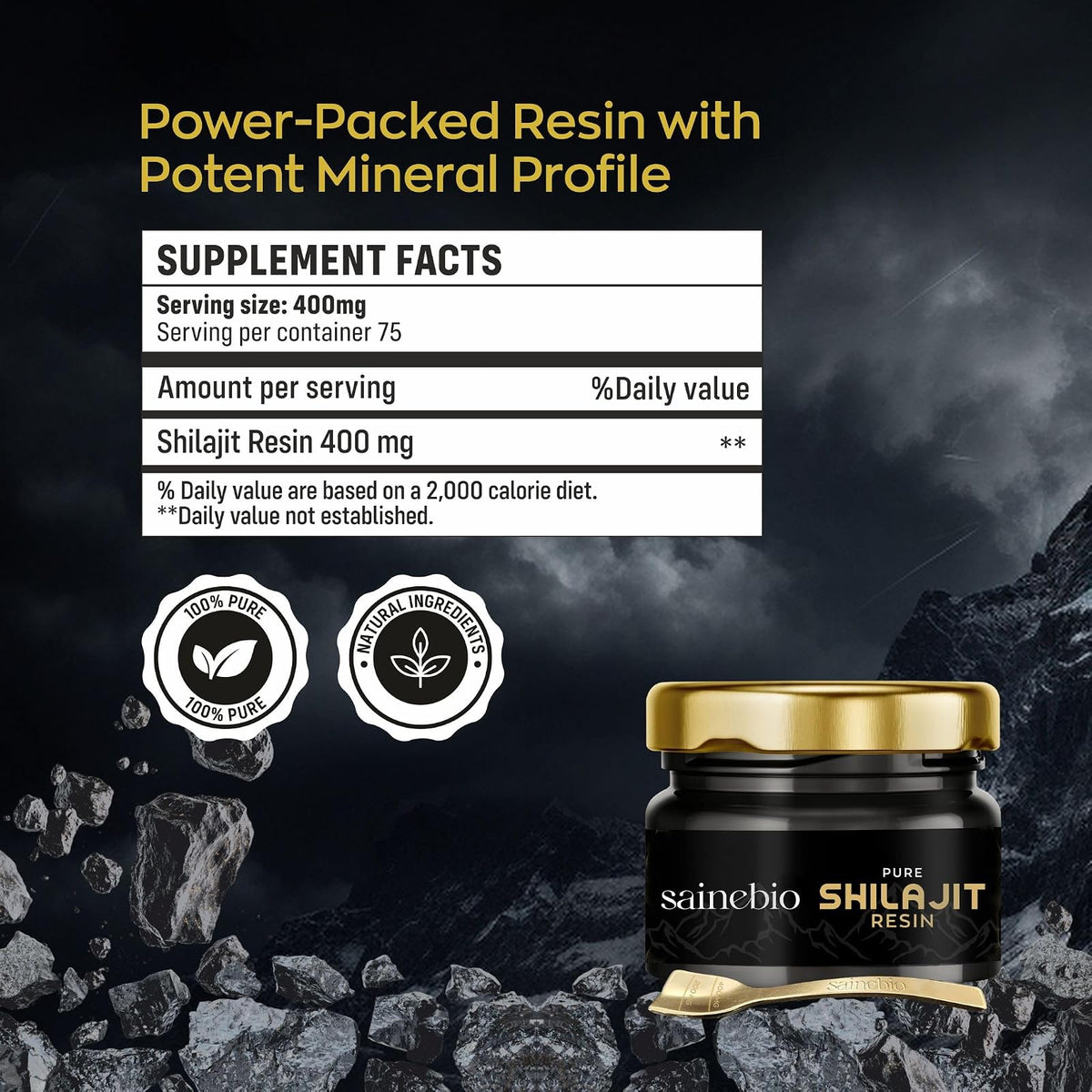 natural energy booster shilajit 400 mg