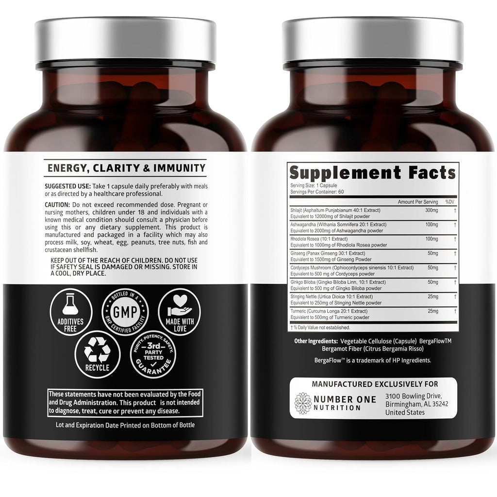 natural energy booster shilajit capsules