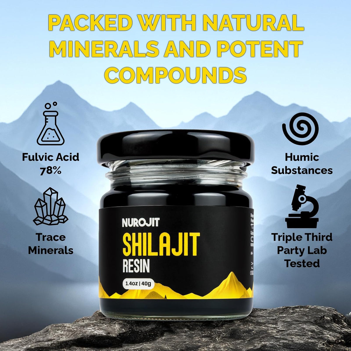 Natural energy booster Shilajit resin