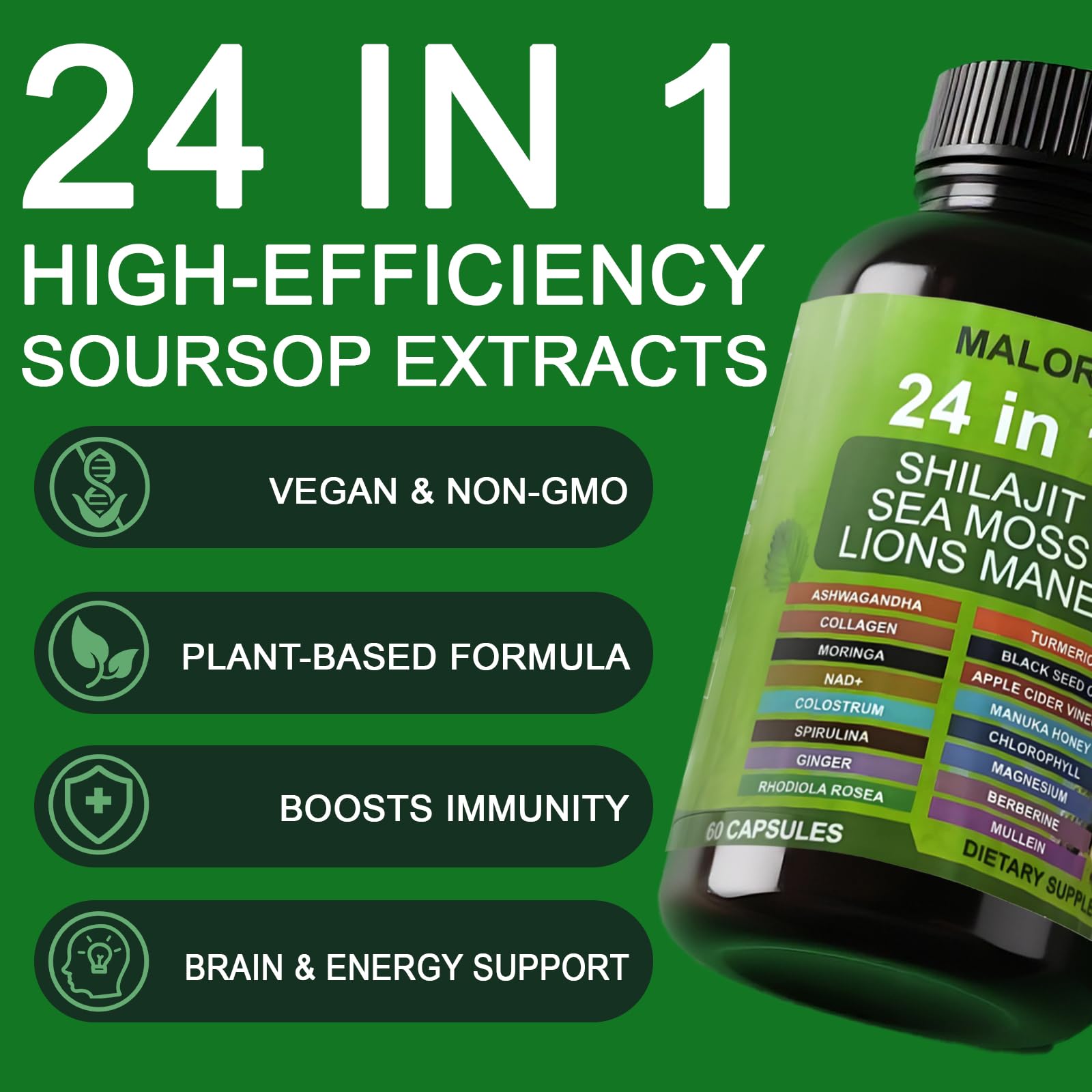 natural energy booster Soursop capsules