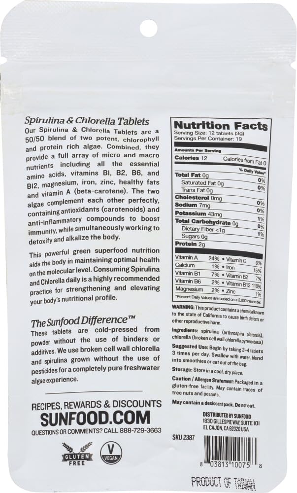 natural energy booster spirulina chlorella