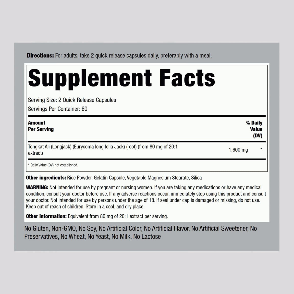 Natural energy booster supplement