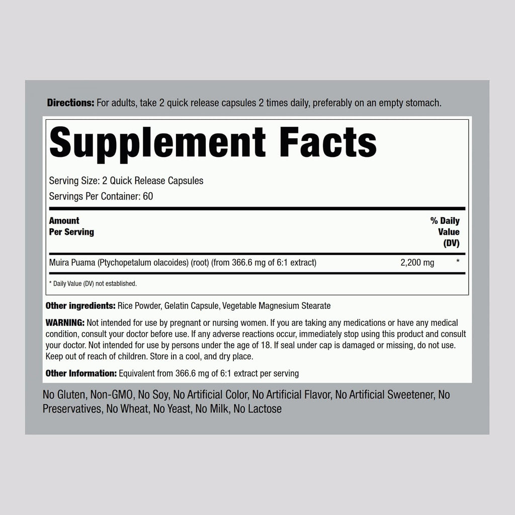 Natural energy booster supplement