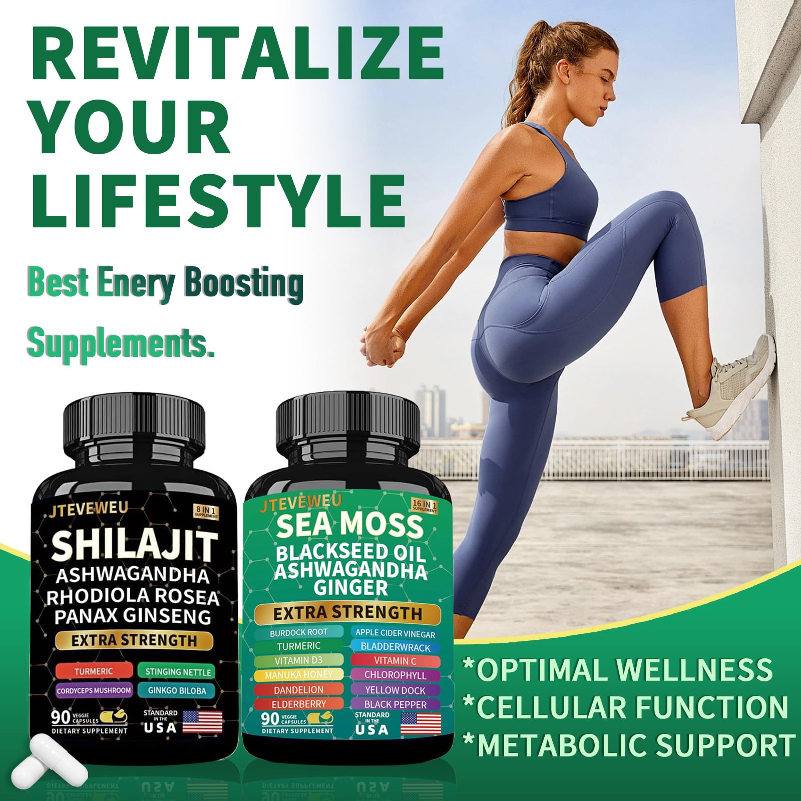 Natural energy booster supplement