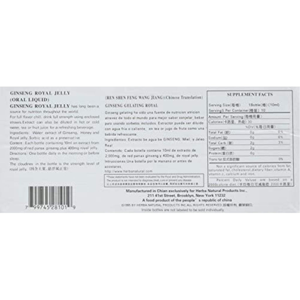 Natural energy booster vials