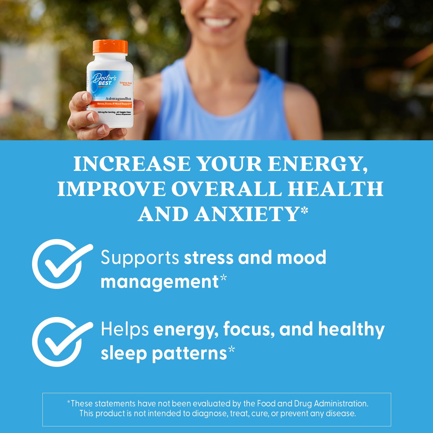 Natural energy booster with ashwagandha