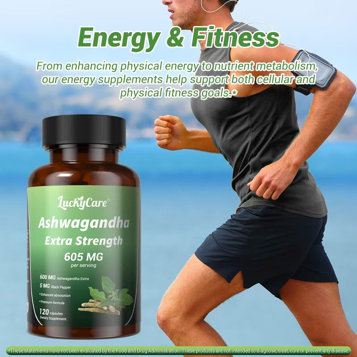 Natural energy booster with Ashwagandha