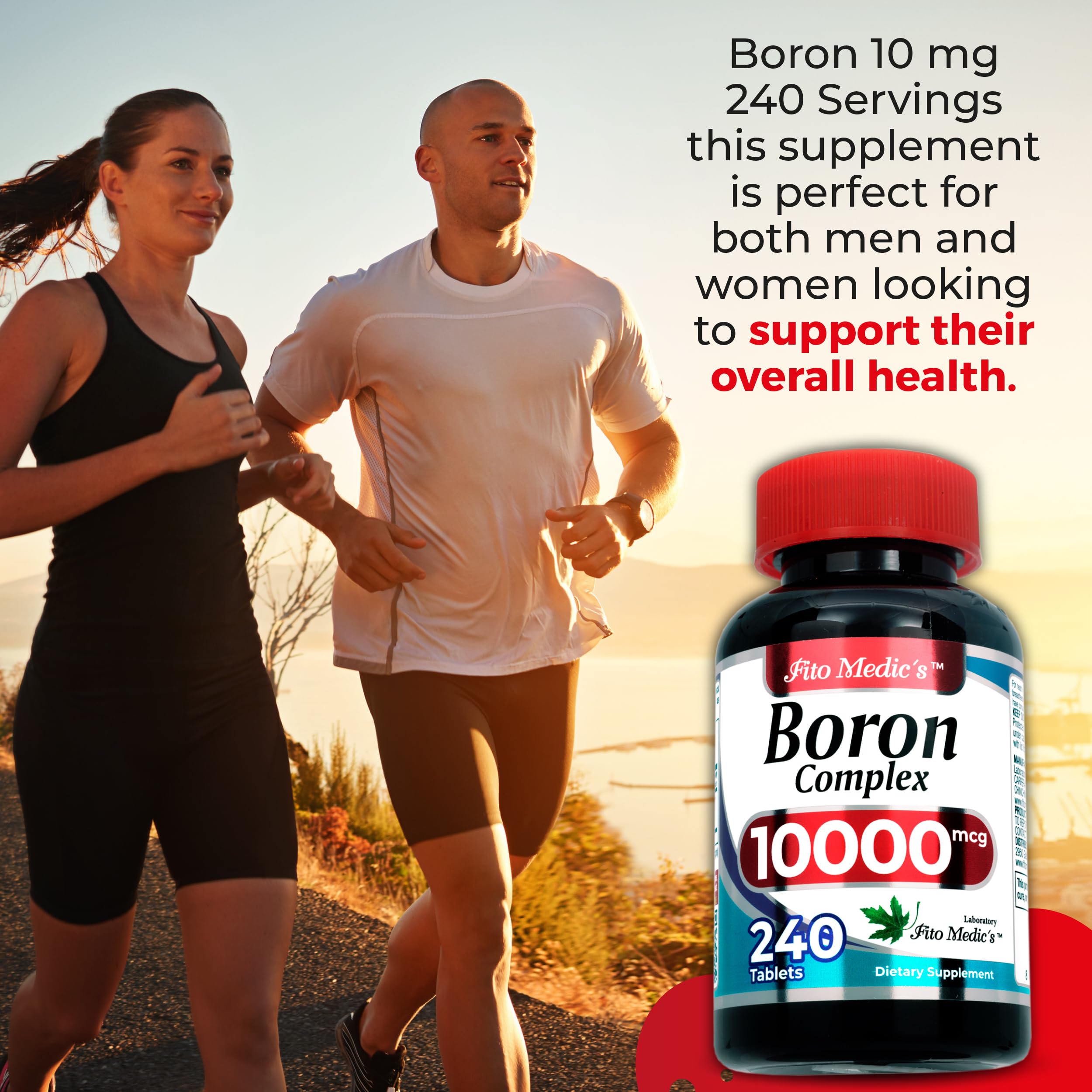Natural energy booster with Boron